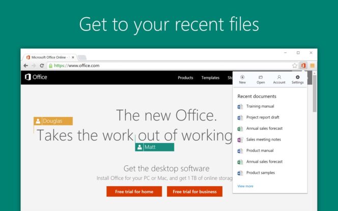Microsoft Office : une extension Chrome et Edge qui facilite le travail ...