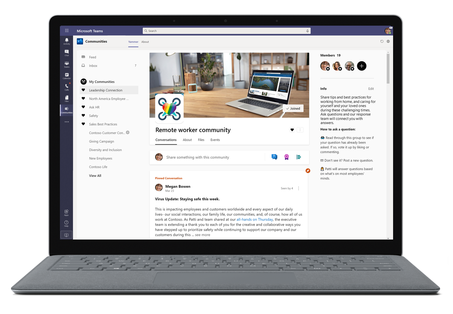 Yammer accessible sur Microsoft Teams