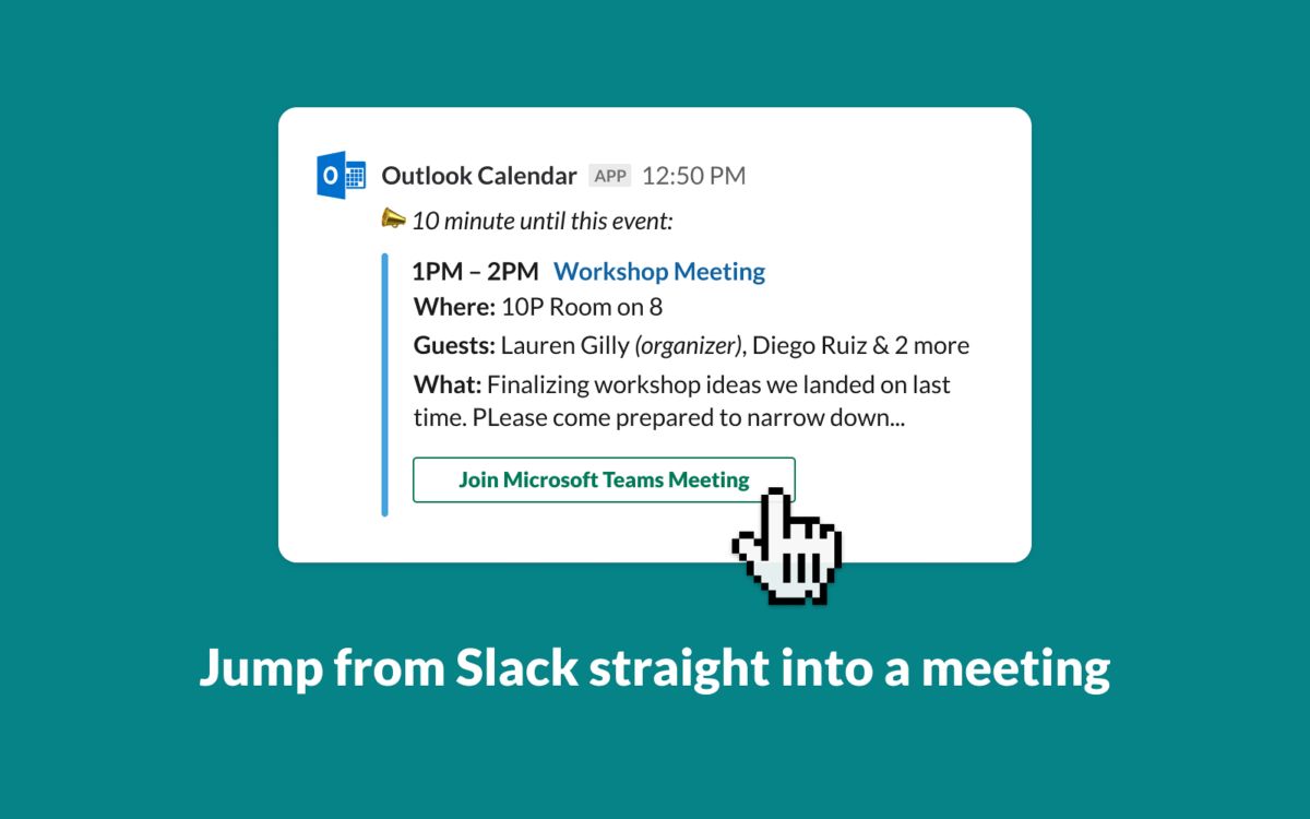 Comment rejoindre une réunion sur Microsoft Teams avec Slack