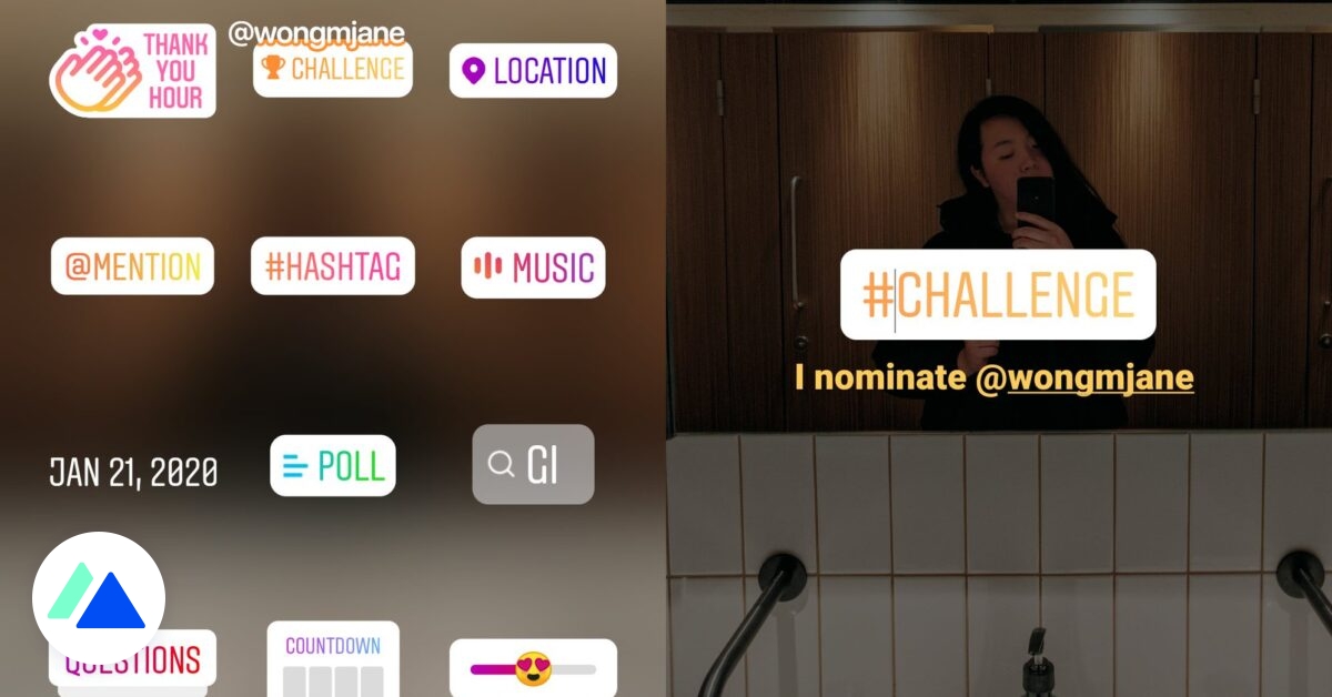 Instagram : un sticker Challenge pour concurrencer TikTok
