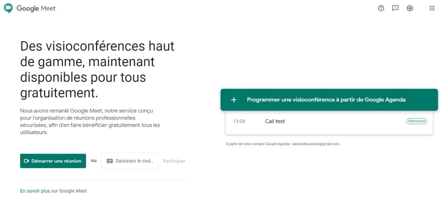 Comment utiliser Google Meet gratuitement