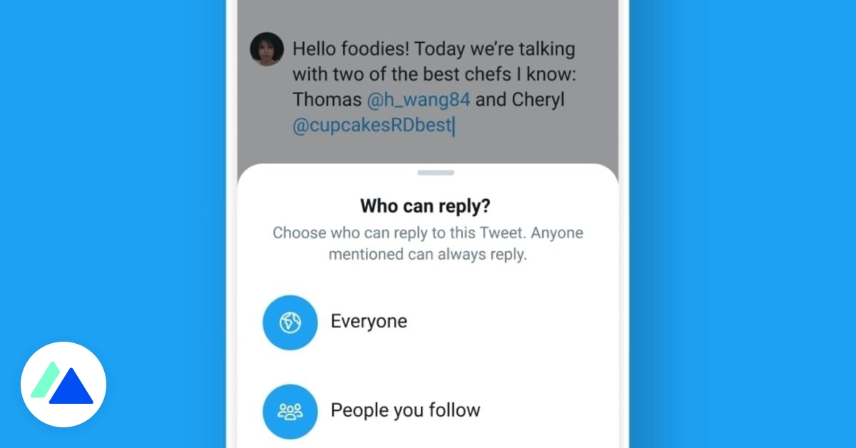 Twitter : contrôlez qui peut répondre à vos tweets