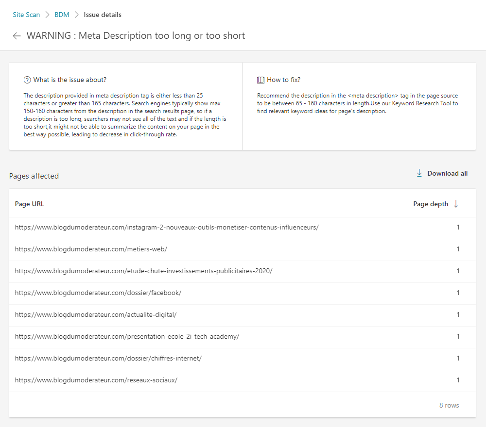 Bing lance un outil gratuit d’audit SEO : Site Scan