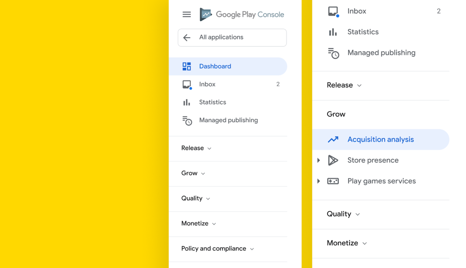 Google Play Console : la nouvelle version est disponible en bêta