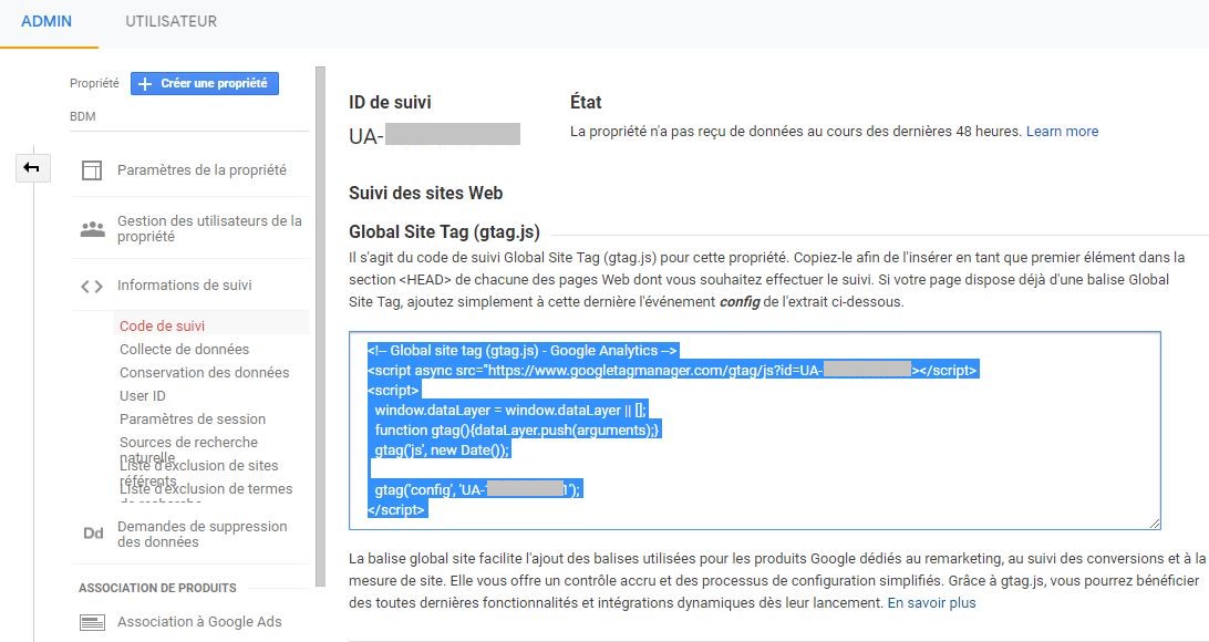 Comment installer Google Analytics