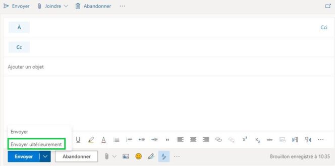 Comment planifier l’envoi d’un email sur Outlook