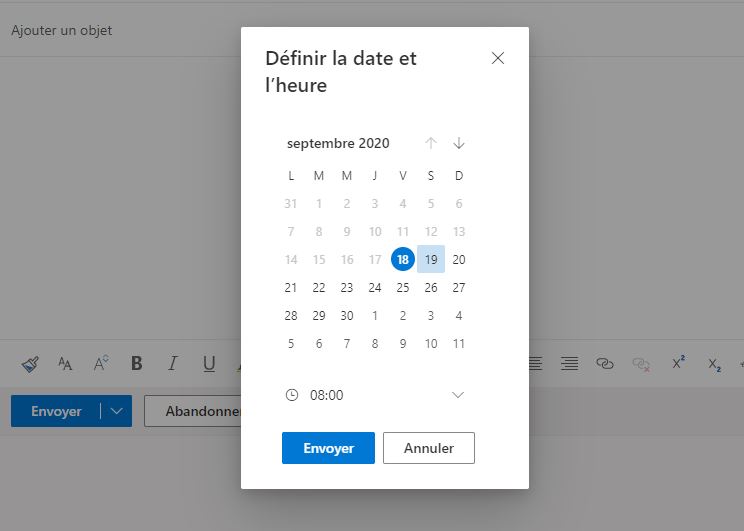 Comment planifier l’envoi d’un email sur Outlook