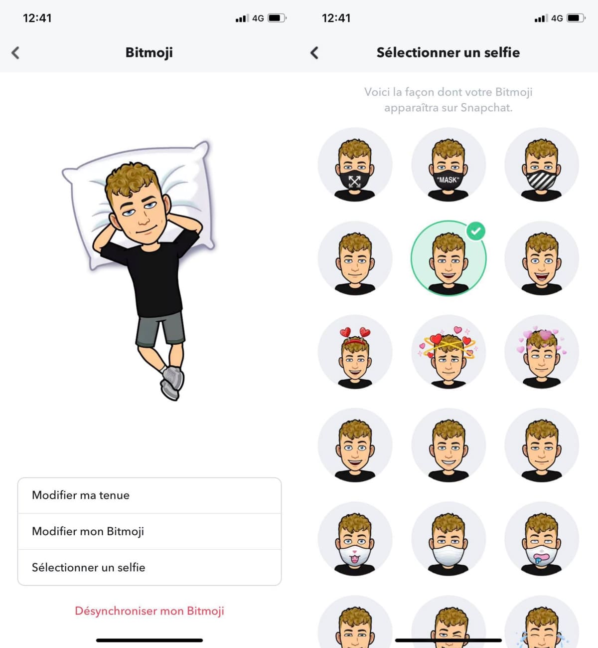 Snapchat : comment créer et modifier son Bitmoji