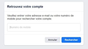 Comment récupérer votre compte Facebook