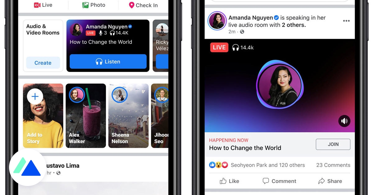 Facebook lance les Live Audio Rooms en France et dans le monde entier