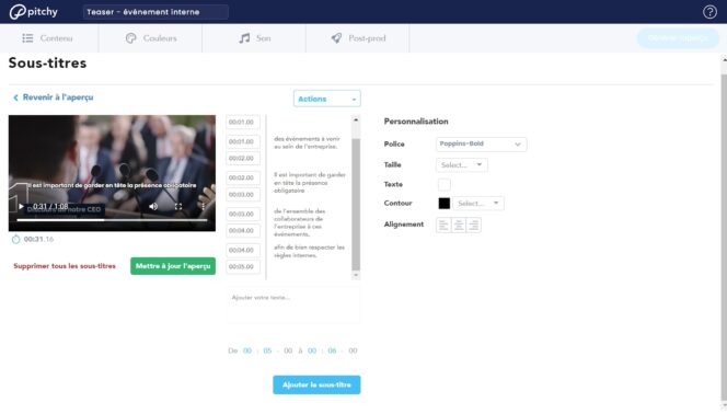 Pitchy, une solution complète et intuitive de création vidéo