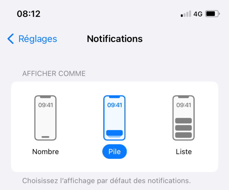 iPhone : comment choisir l’affichage de vos notifications avec iOS 16
