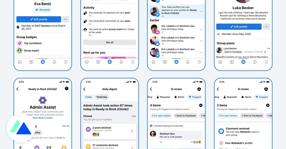 9 nouveautés pour les groupes Facebook : partage de Reels, récompenses ...