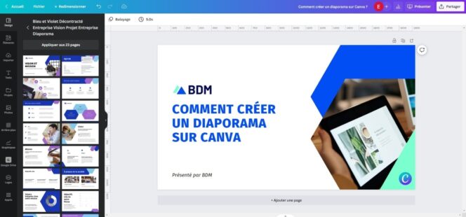 Comment créer un diaporama sur Canva : 5 étapes à suivre