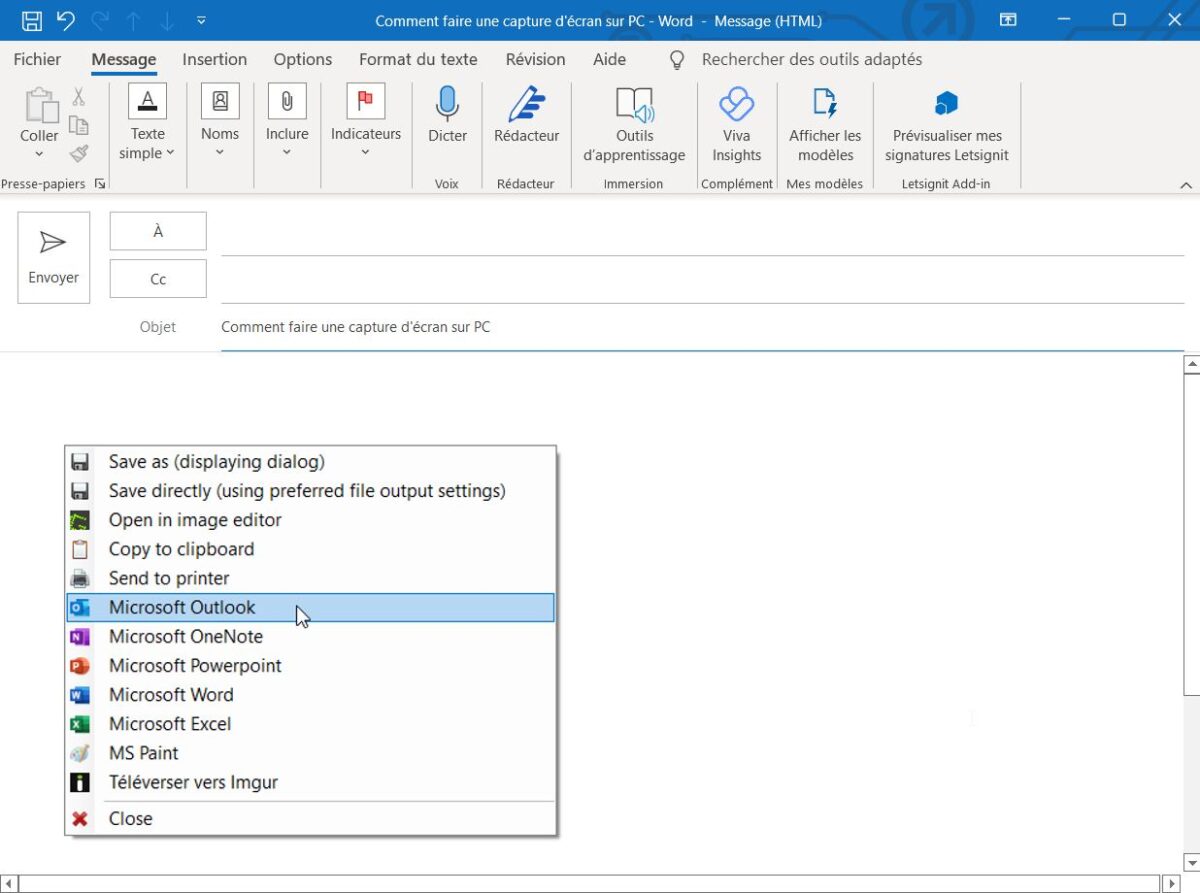Comment faire une capture d’écran sur PC