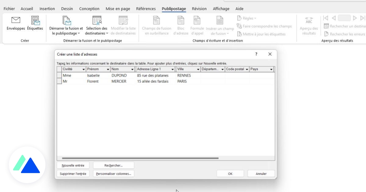 Comment faire un publipostage sur Word