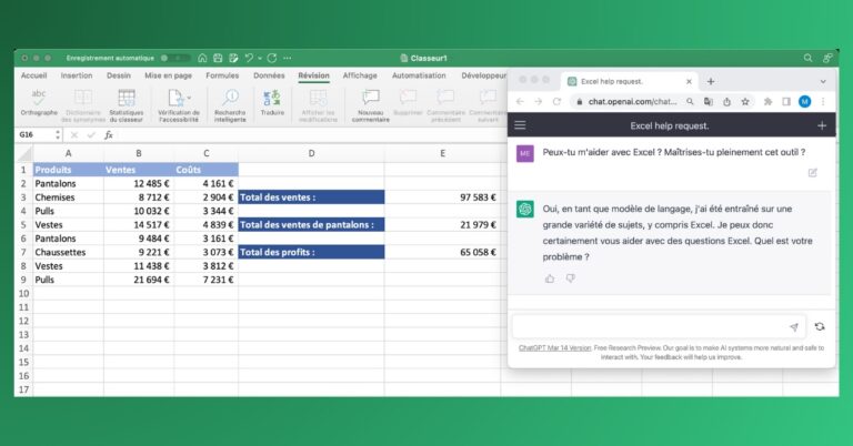 Comment utiliser ChatGPT pour Excel : exemples et conseils à suivre