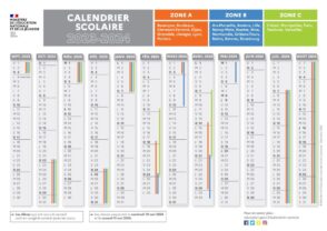 Calendrier 2024 à imprimer : jours fériés, vacances, numéros de semaine ...