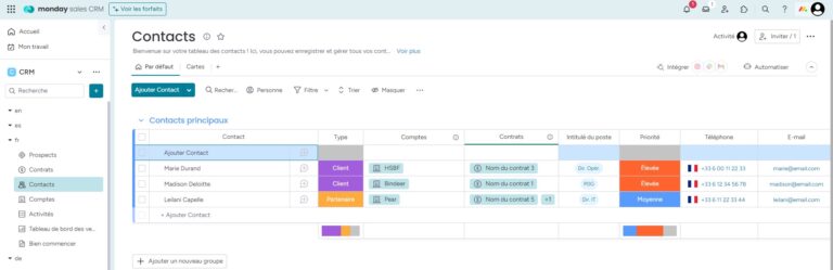 monday.com : un CRM en ligne simple et puissant