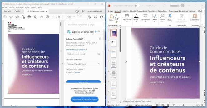 Comment convertir un document PDF en PowerPoint