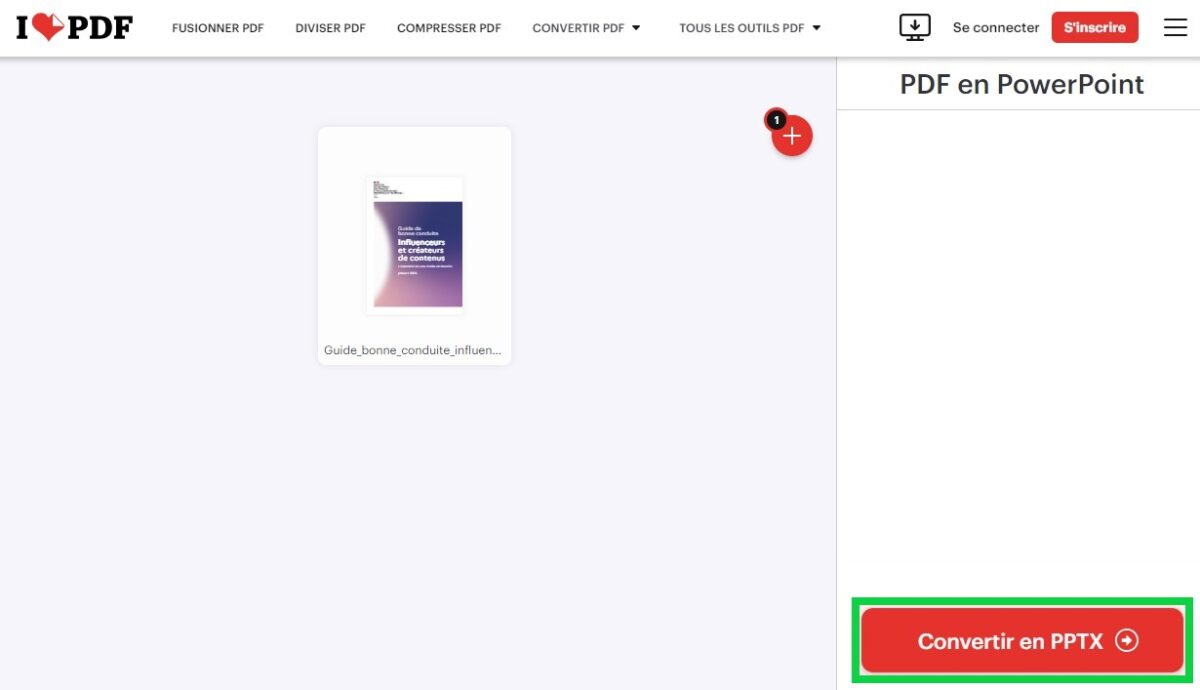 Comment convertir un document PDF en PowerPoint
