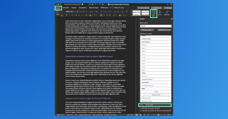 Word : comment créer un sommaire automatique