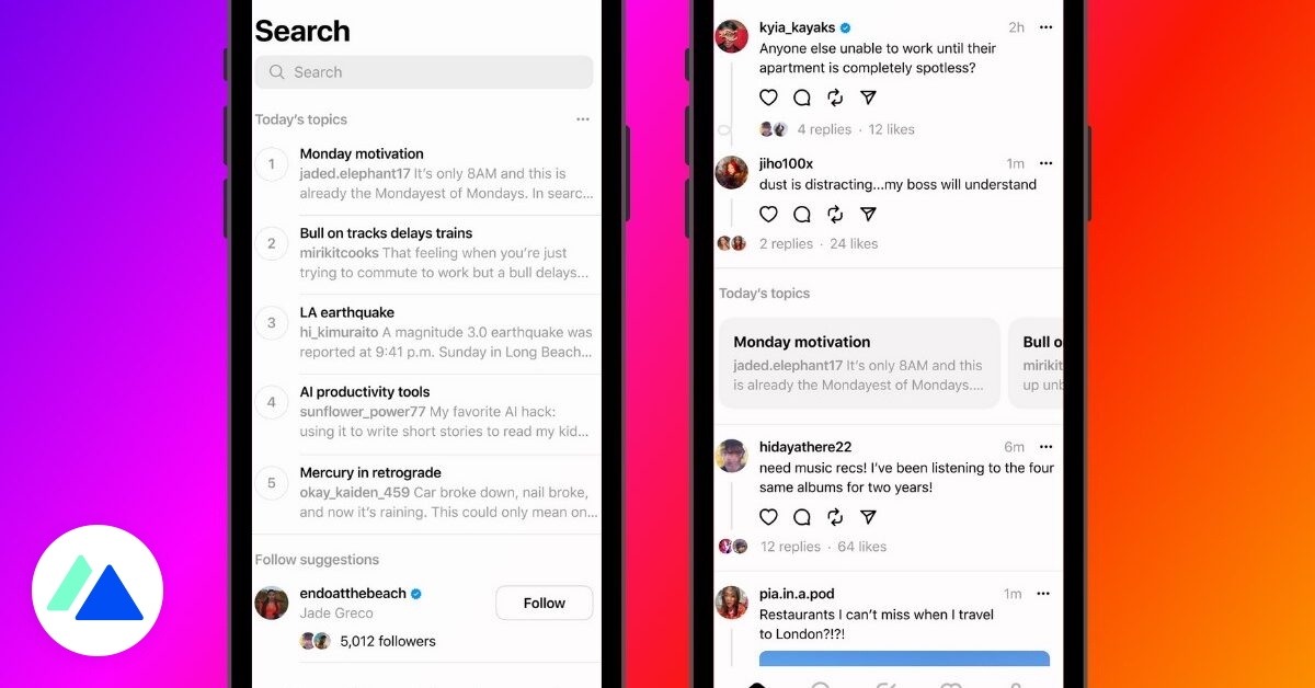 Threads teste les trending topics : à quoi faut-il s’attendre