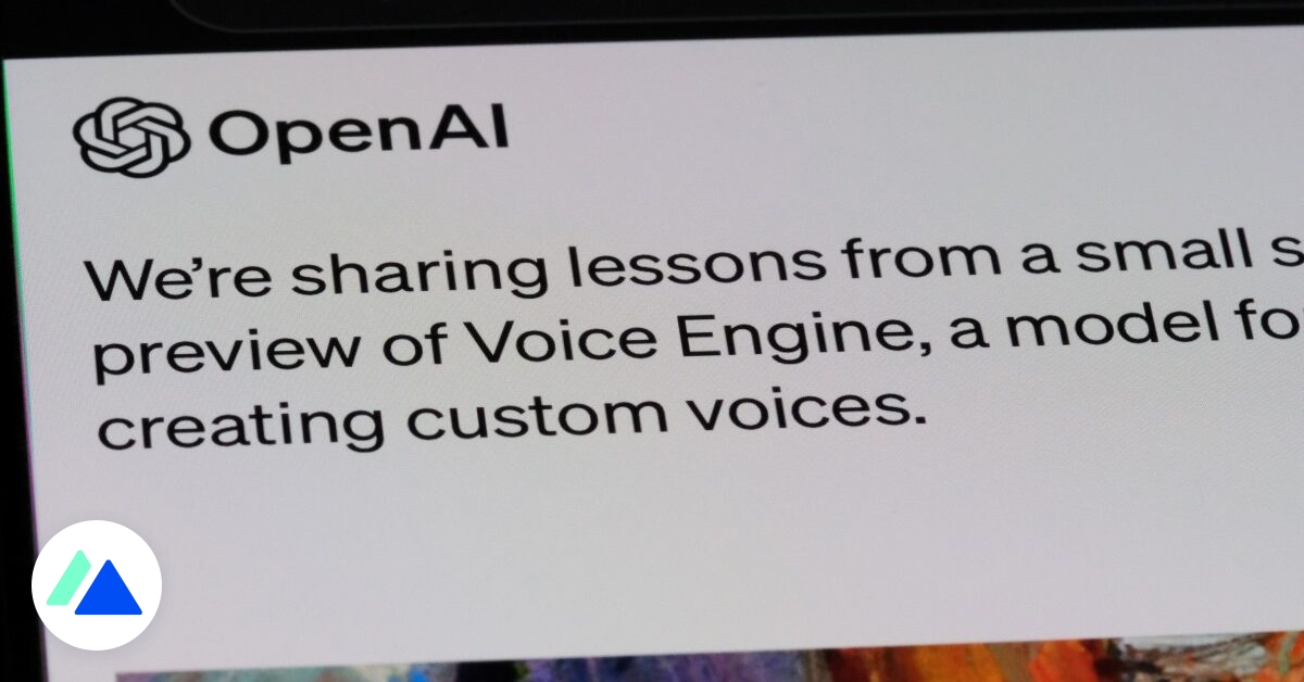 OpenAI présente Voice Engine, son modèle de clonage de voix par IA