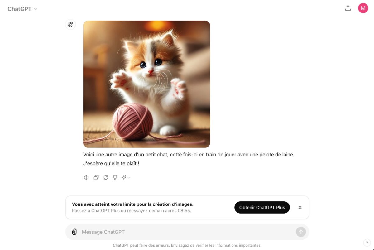 ChatGPT : le générateur d’images disponible sur la version gratuite