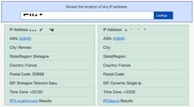 Comment localiser une adresse IP