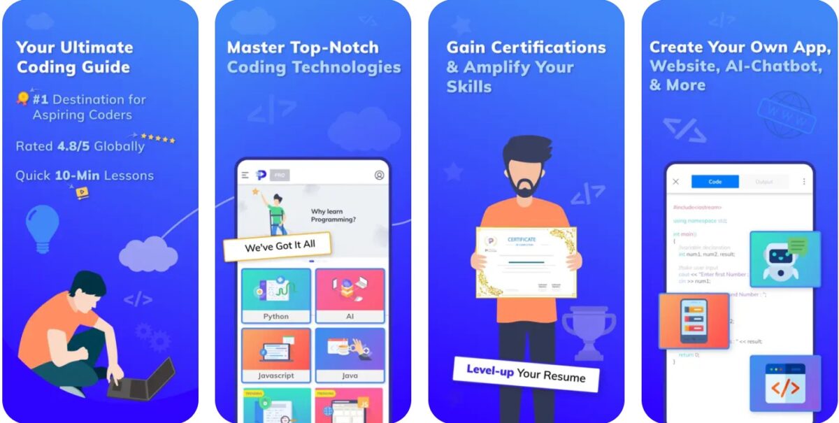 5 applications mobiles pour apprendre à coder