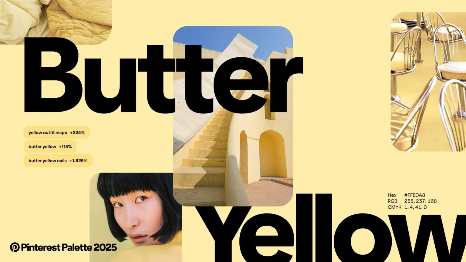 Design : Pinterest dévoile les 5 couleurs à utiliser en 2025