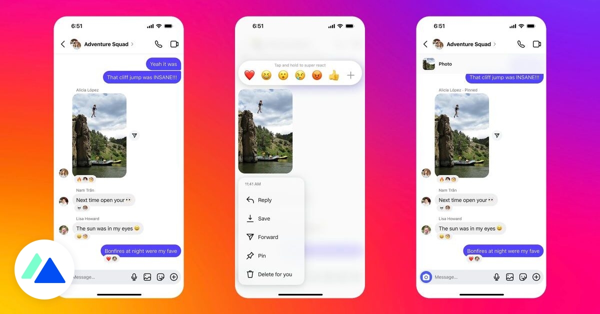 Instagram : 5 nouvelles fonctionnalités pour vos messages privés