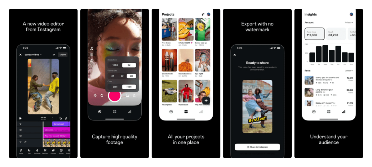 Instagram s’apprête à lancer Edits : tout savoir sur le concurrent de ...