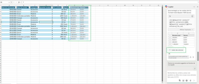 Copilot dans Excel : que vaut l’IA de Microsoft dans un tableur