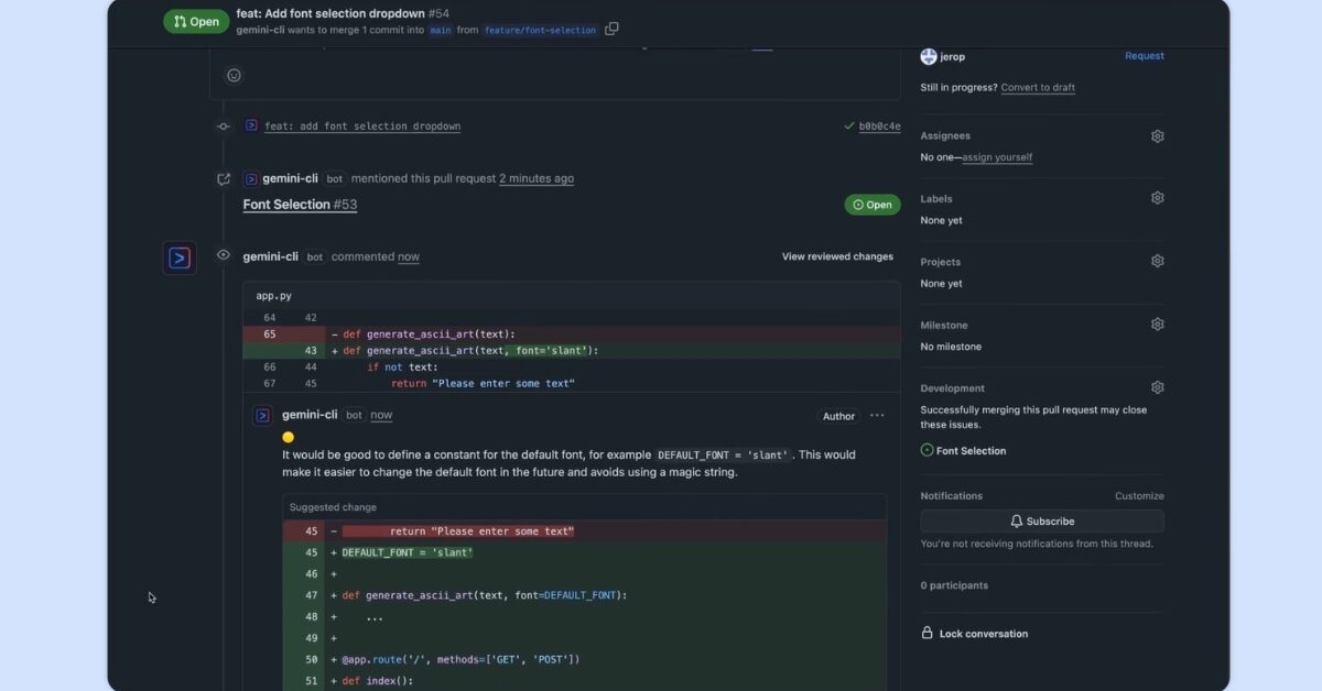 Google étend Gemini CLI à GitHub pour automatiser les workflows de développement