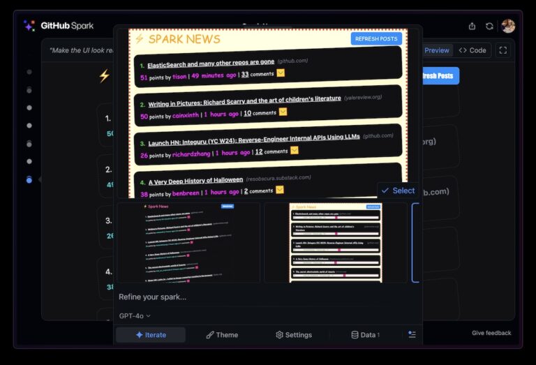 Microsoft lance GitHub Spark, un outil IA pour créer des apps en ...