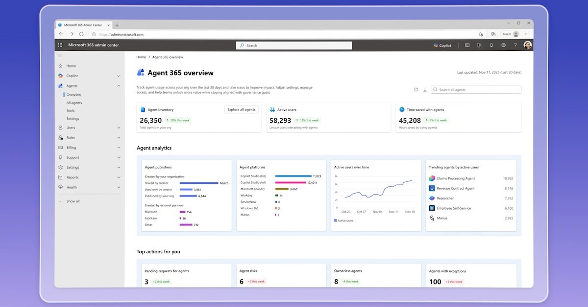 Microsoft lance Agent 365, une plateforme pour centraliser et gérer des ...