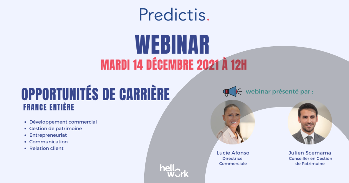 Webinar Predictis : venez découvrir le projet pro qui va changer votre ...