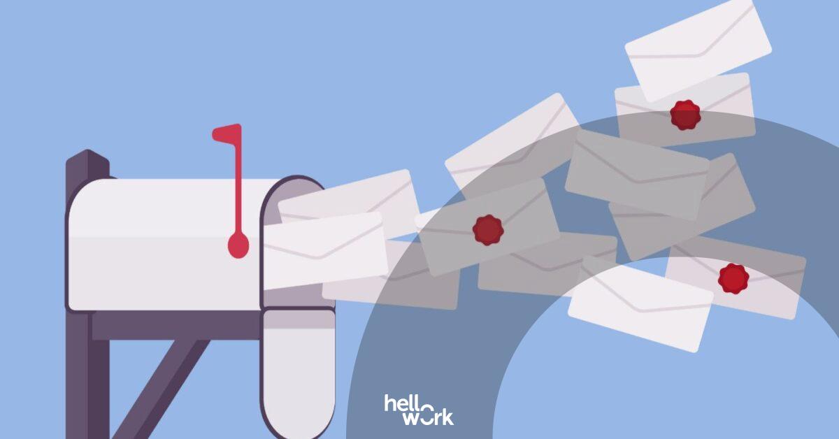 Nous recevons en moyenne 144 mails par semaine et c’est trop ! | HelloWork