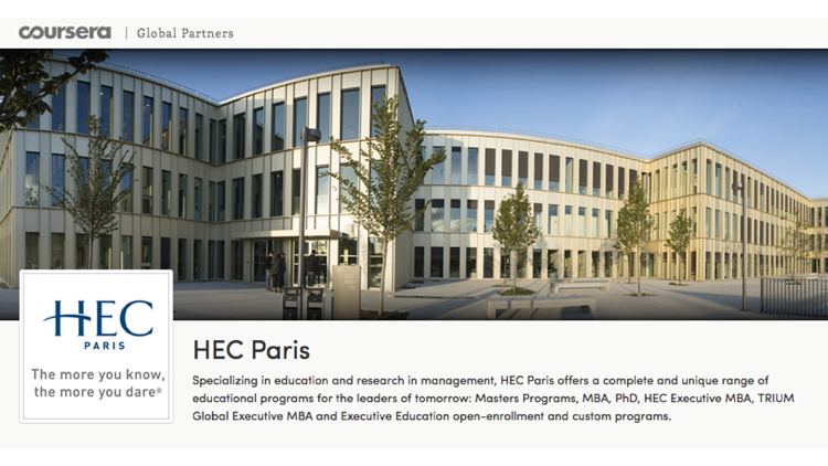 MOOC HEC : HEC lance son premier Mooc avec Coursera