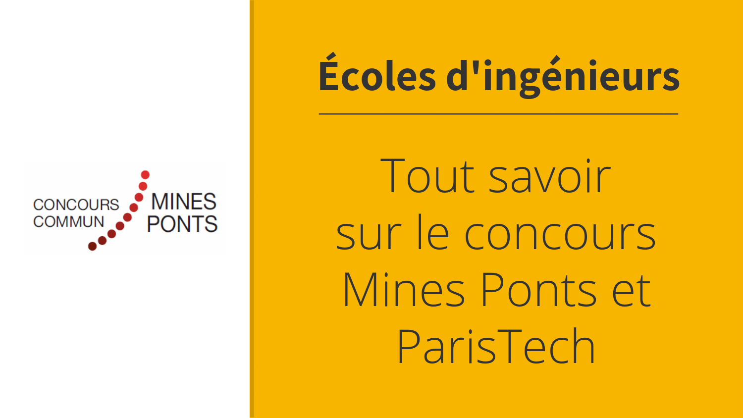 Concours Mines-Ponts : le guide complet