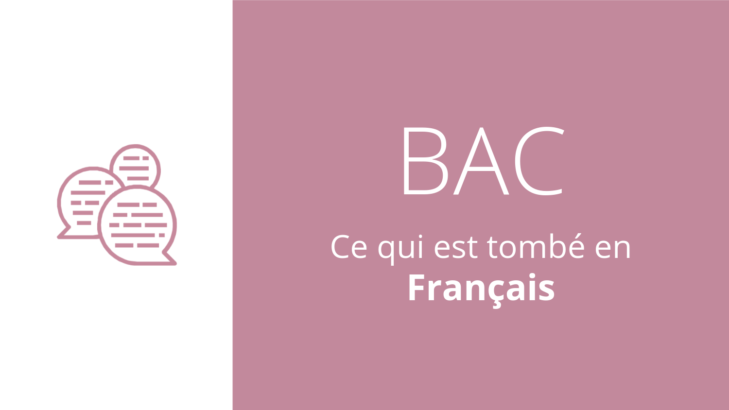 Bac de français : quels sujets sont tombés