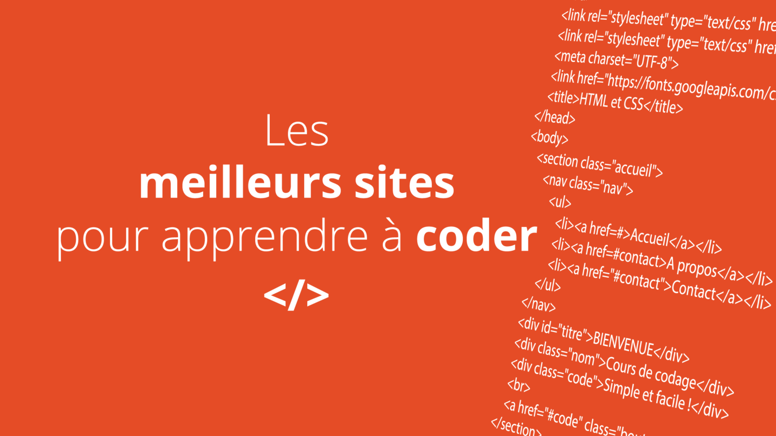 Les meilleurs sites pour apprendre à coder