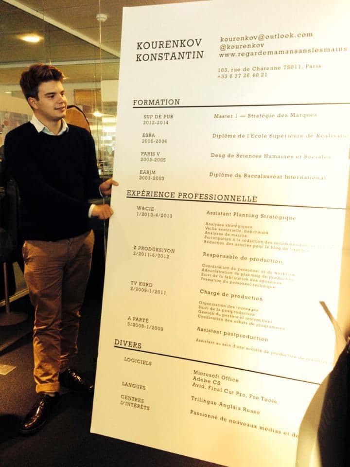 Les 13 meilleurs CV originaux de 2013
