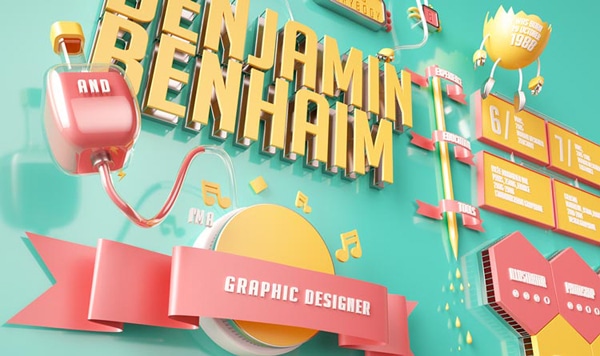 CV 3D : le talent grandeur nature
