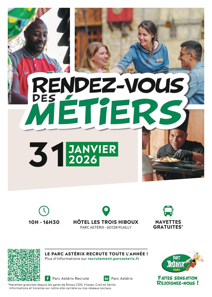 Rendez-vous des Métiers du Parc Astérix 31 janvier 2026 - Beauvais ...
